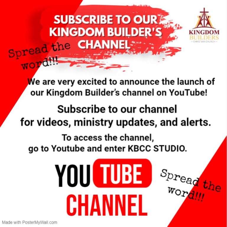 KINGDOM BUILDERS CHRISTIAN CHURCH – Building God’s Kingdom One Soul at ...